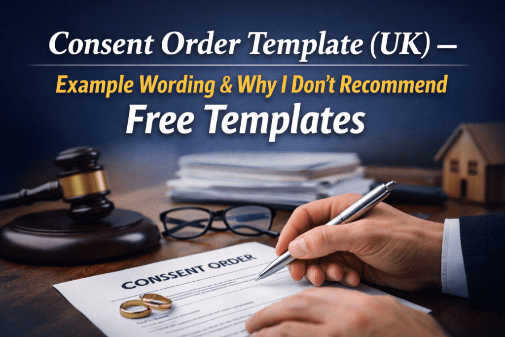 Consent Order Template UK | Free Example + Solicitor Advice